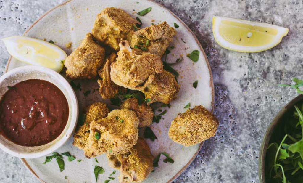 Crispy Vegan Chicken Wings with Buffalo Sauce (Healthy & Oil-Free ...